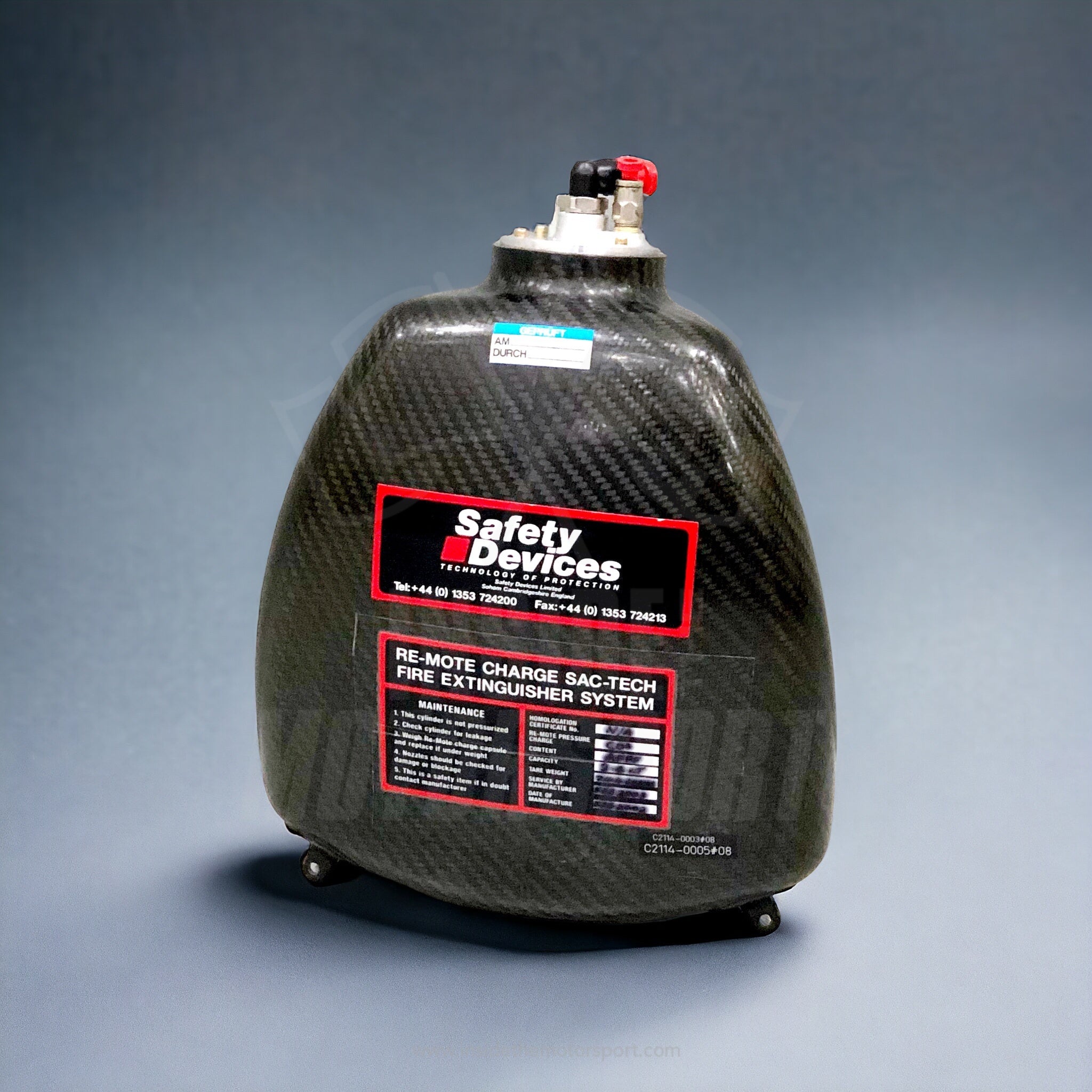 Carbon Fire Extinguisher - Sauber Petronas C21 Formula One - 2002 ...