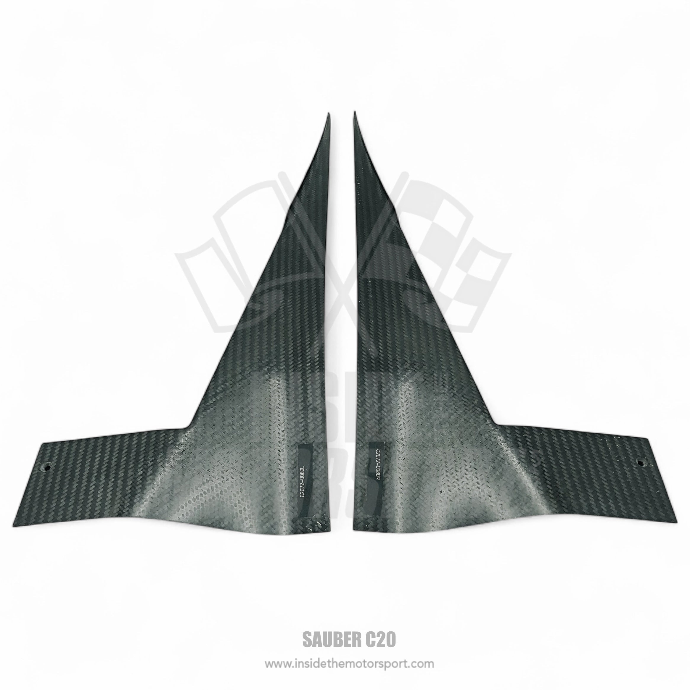 Carbon Front Wing Fences (Left & Right) - Sauber C20 F1 - 2001 – Inside ...
